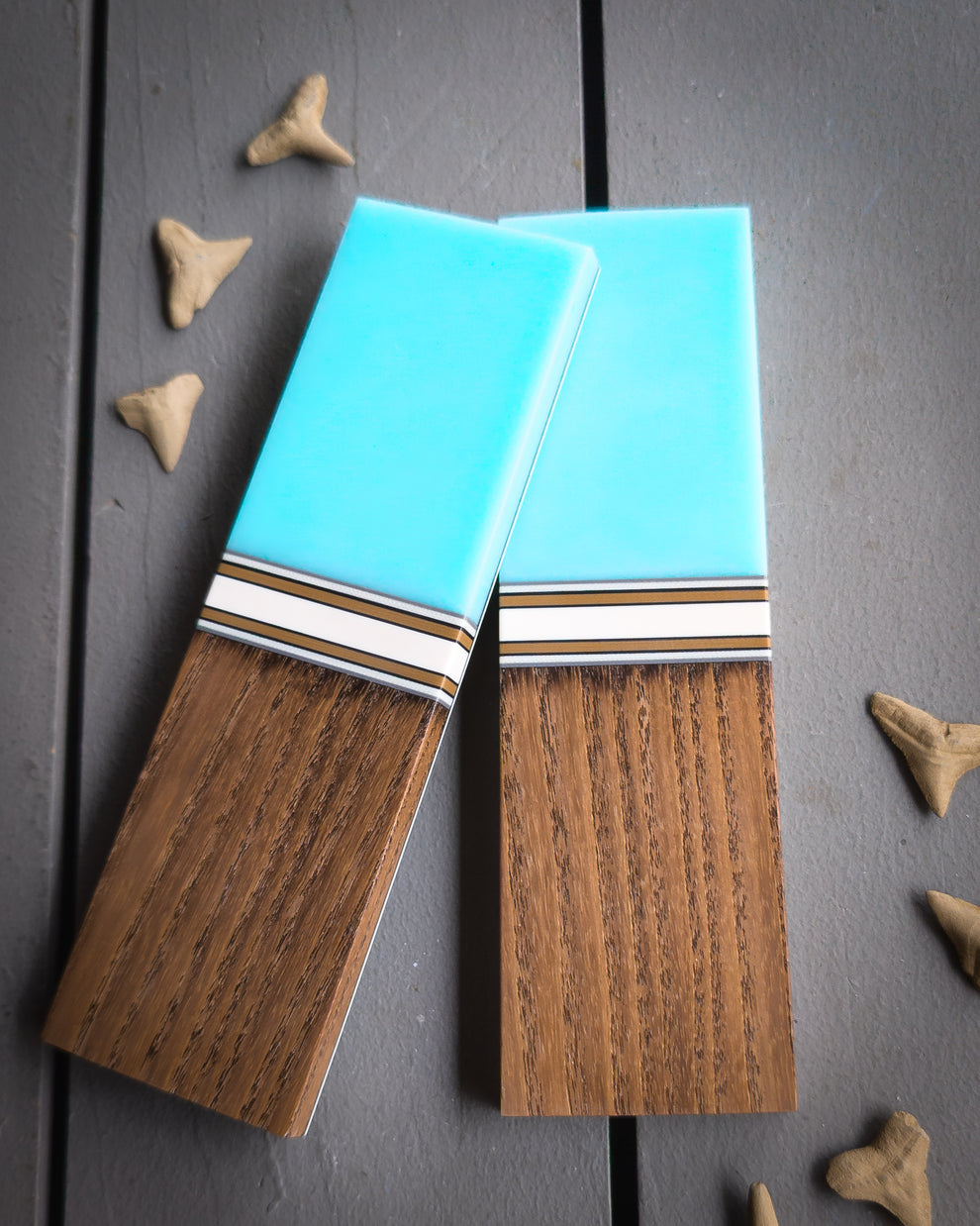 The Mint Mocha - Segmented Knife Scales – Flying Shark Supplies